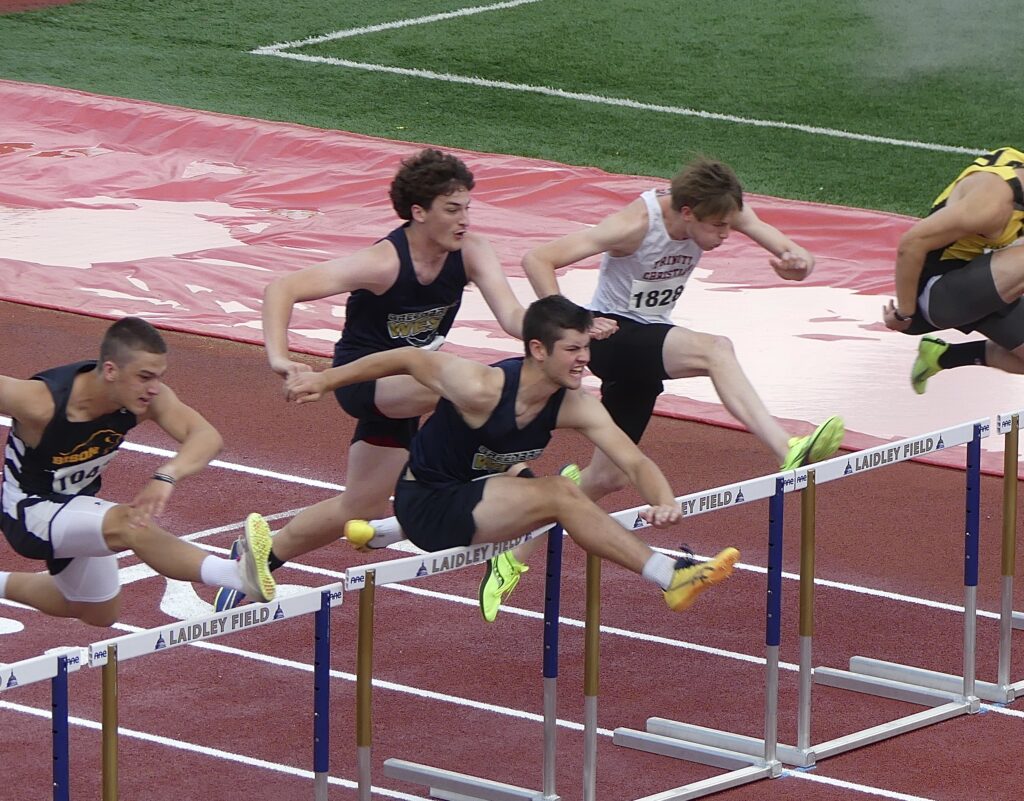 State Track Meet: Greenbrier West hurdler Isaac Agee thrashes the field ...